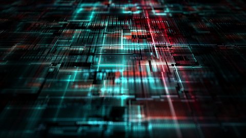 Technology Interface Computer Data Digital Screen Stock Footage Video ...