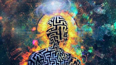 Burning Man Maze Pattern Clock Face Stock Footage Video (100% Royalty ...