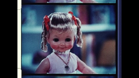 1970s Usa Bizzie Lizzie Doll By Stock Footage Video (100% Royalty-free ...