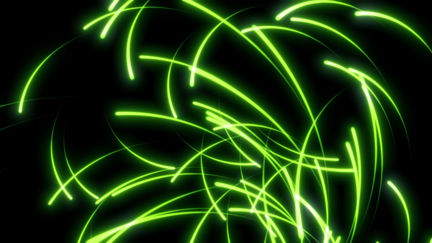 Glowing Green Particles Stream. Fast Stock Footage Video (100% Royalty ...
