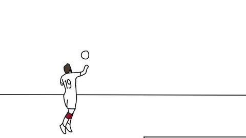 Legendary Football Goal Football 2d Animation Stock Footage Video (100% ...