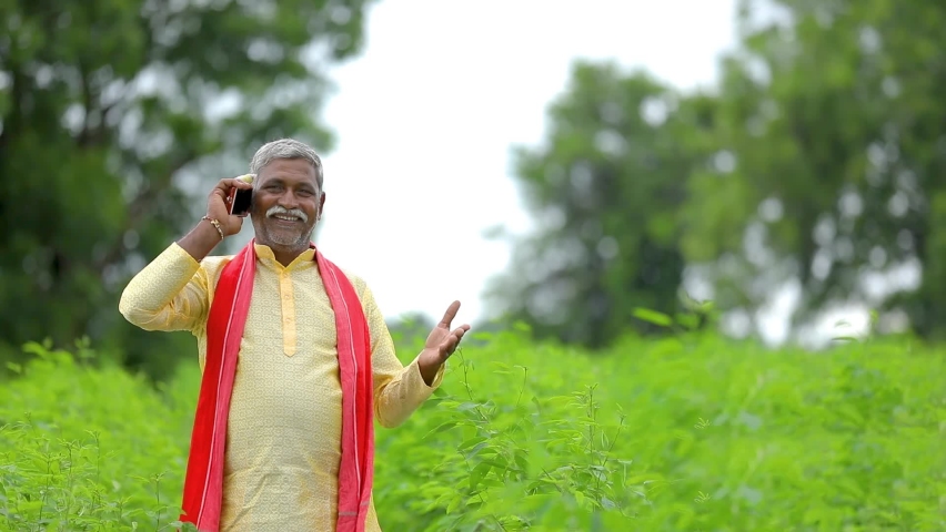 Conversation Farmer Trader On Phone Call Stock Footage Video (100% ...