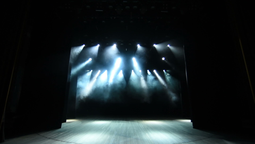 Bright Stage Lights. Footage of Stock Footage Video (100% Royalty-free ...