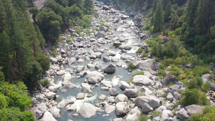 beautiful feather river flows through scenic Stock Footage Video (100% ...