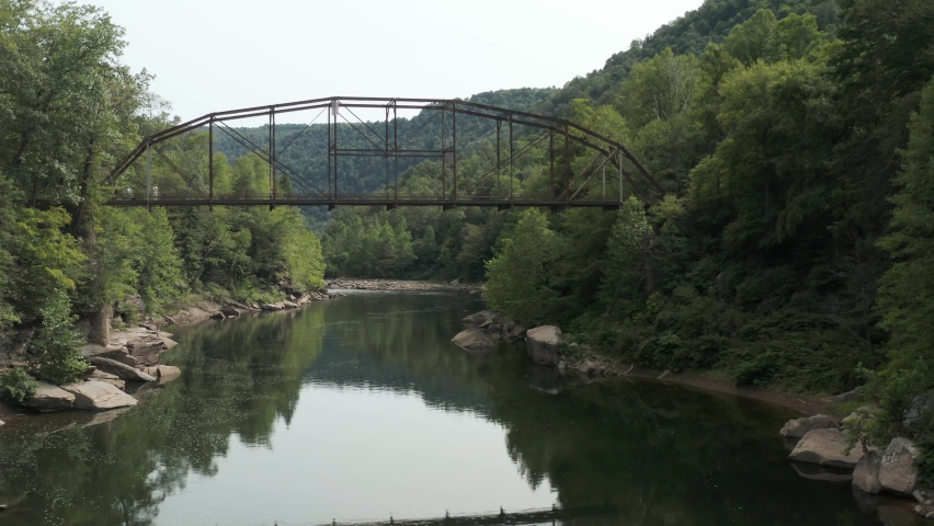 Pennsylvania Through Truss Bridge Stock Video Footage - 4K and HD Video ...