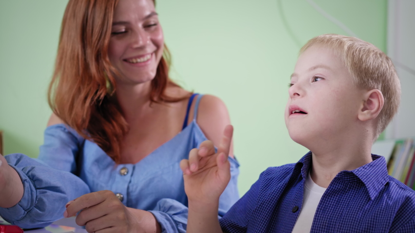 Communication Down Syndrome Stock Video Footage - 4K and HD Video Clips ...