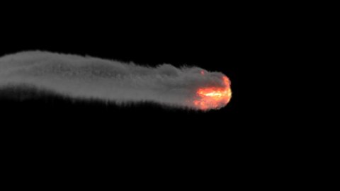 Animated Fireball Flying Left Right Falling Stock Footage Video (100% ...