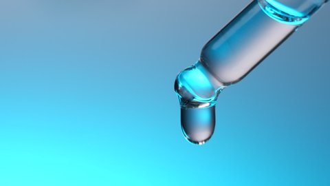 water dropper slow motion on blue Stock Footage Video (100% Royalty ...