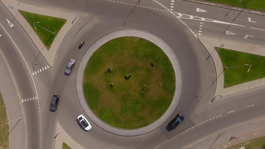 Circular Road Top View Stock Video Footage - 4K and HD Video Clips ...