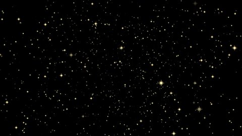 Stars Shine Effect On Black Screen Stock Footage Video (100% Royalty ...