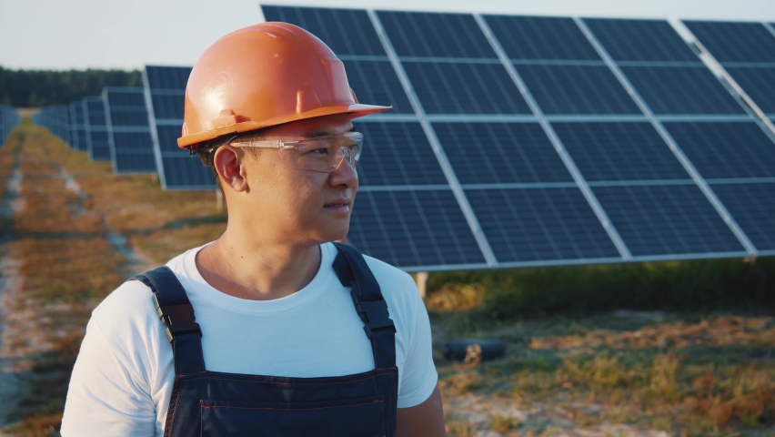 portrait proud chinese worker industrial engineer Stock Footage Video ...