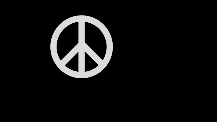 white peace flag waving wind isolated Stock Footage Video (100% Royalty ...