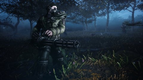 Surviving Stalker Machine Gun Fights Terrible Stock Footage Video (100% ...