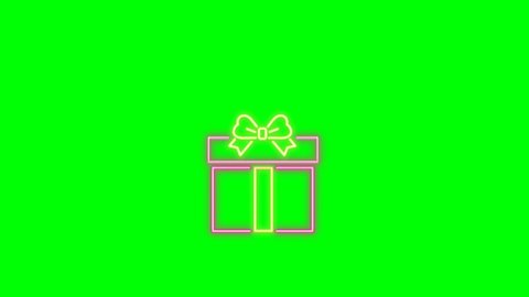 gift box animated icon 4k improve Stock Footage Video (100% Royalty ...
