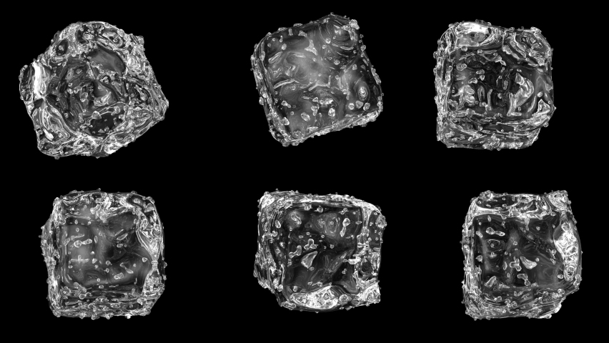 ice cubes 4k alpha loop Stock Footage Video (100% Royalty-free ...