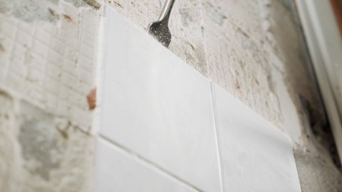 Slow Motion Rotary Hammer Breaking Ceramic Stock Footage Video (100% ...