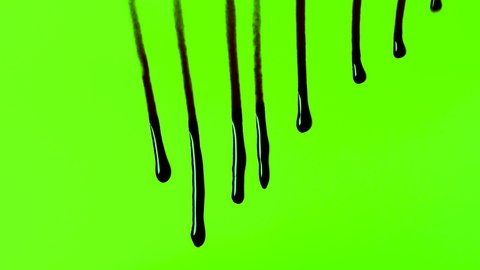 Paint Dripping Dripping Liquid Paint Flows Stock Vector (Royalty Free ...