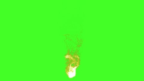 Fire Flame Green Screen Vfx Burning Stock Footage Video (100% Royalty ...