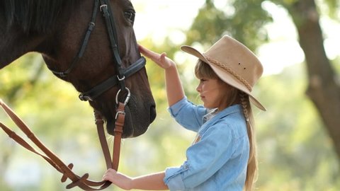 Ranch Lovely Girl Horse On Ranch Stock Photo (Edit Now) 103747685