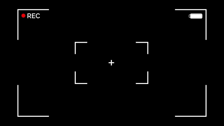 Camera Viewfinder Digital Overlay Display. Stock Footage Video (100% ...