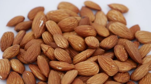 Background Big Raw Peeled Almonds Situated Stock Photo 1036889638 ...