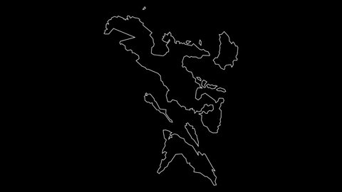 Bicol Philippines Region Map Outline Animation Stock Footage Video (100 ...