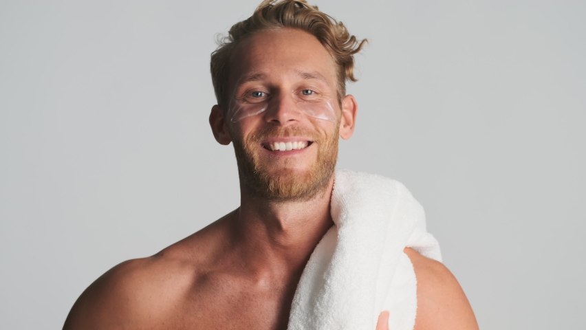 Man Look Over Shoulder Shirtless Stock Video Footage - 4K and HD Video ...