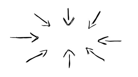 Simplify Icon Set Complex Simple Arrow Stock Vector (Royalty Free ...