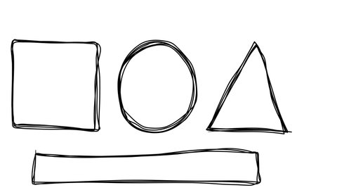 Basic Geometric Shapes Icon Set Vector Stock Vector (Royalty Free ...