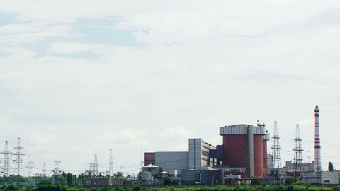 Flat Style Factory Animation Reveal Pollutive Stock Footage Video (100% ...