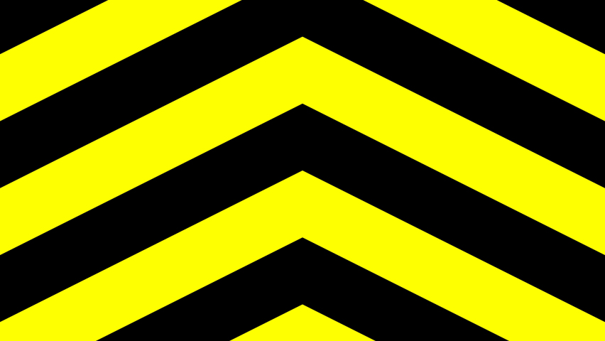 warning danger caution chevrons moving vertically Stock Footage Video ...