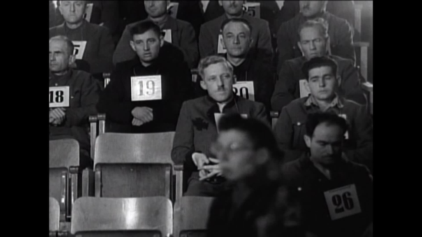 circa 1940s - mauthausen-gusen camp trials Stock Footage Video (100% ...