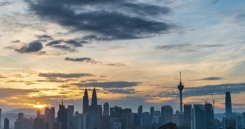 wide establishing aerial sunset sunrise shot Stock Footage Video (100% ...