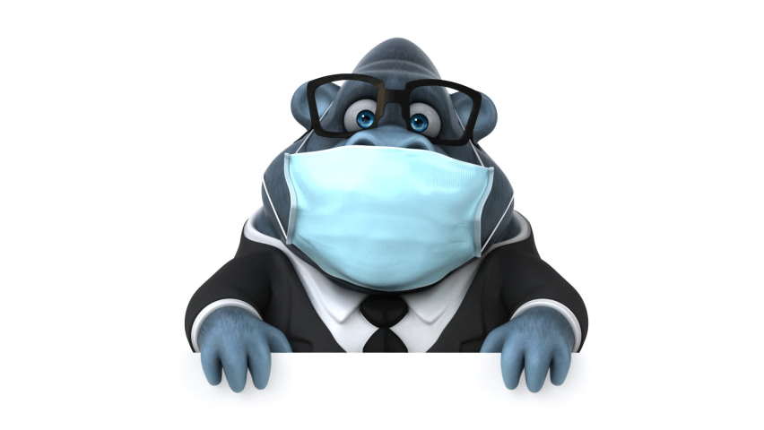 fun cartoon gorilla mask Stock Footage Video (100% Royalty-free ...