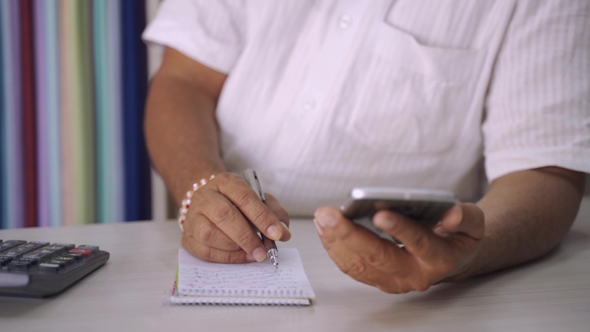 Close up of Hands Noting Stock Footage Video (100% Royalty-free ...