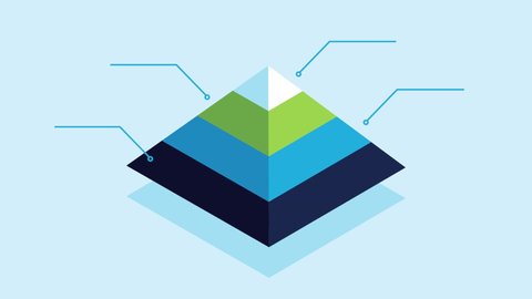 3d Pyramid Infographic Template Business Education Stock Vector ...