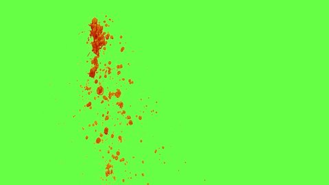 Chroma Keying Effect Large Blood Splash Stock Footage Video (100% ...