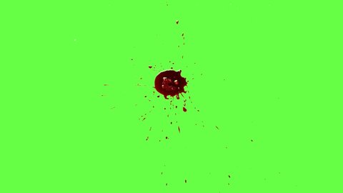 Chroma Keying Effect Blood Drop Dripping Stock Footage Video (100% ...