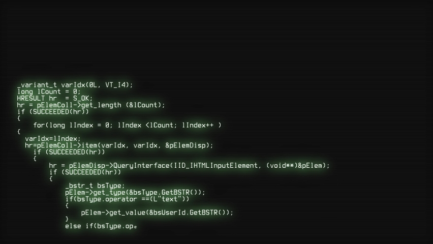 programming code running down on computer Stock Footage Video (100% ...