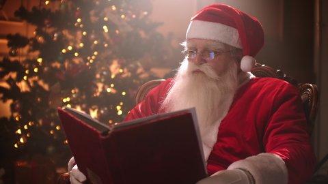 Modern Santa Claus Cheerful Santa Claus Stock Footage Video (100% ...