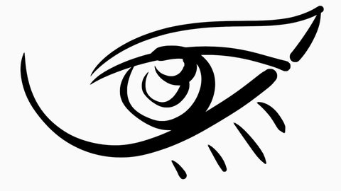 Vector Illustration Human Eye Vintage Engraved Stock Vector (Royalty ...