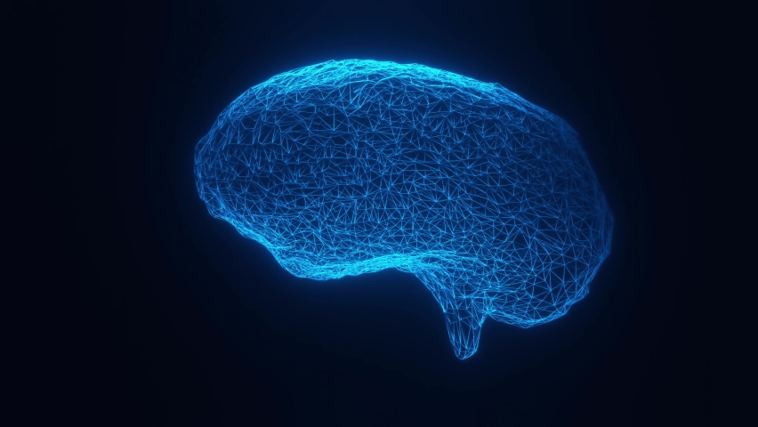 brain hologram holographic projection projector sci-fi Stock Footage ...