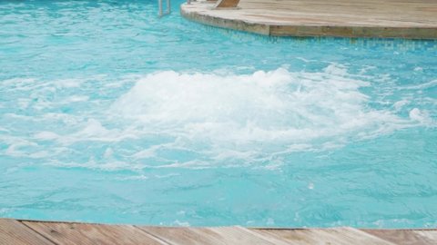 Spa Pool Water Surface Jacuzzi Bubbles Stock Footage Video (100% ...