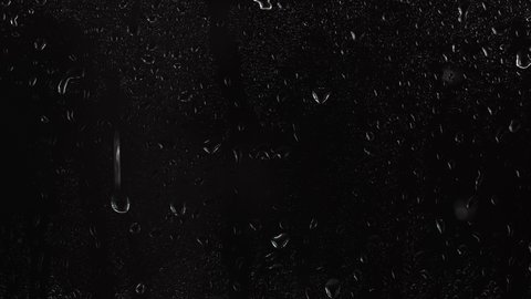 Rain Drops Falling Down On Window Stock Footage Video (100% Royalty ...
