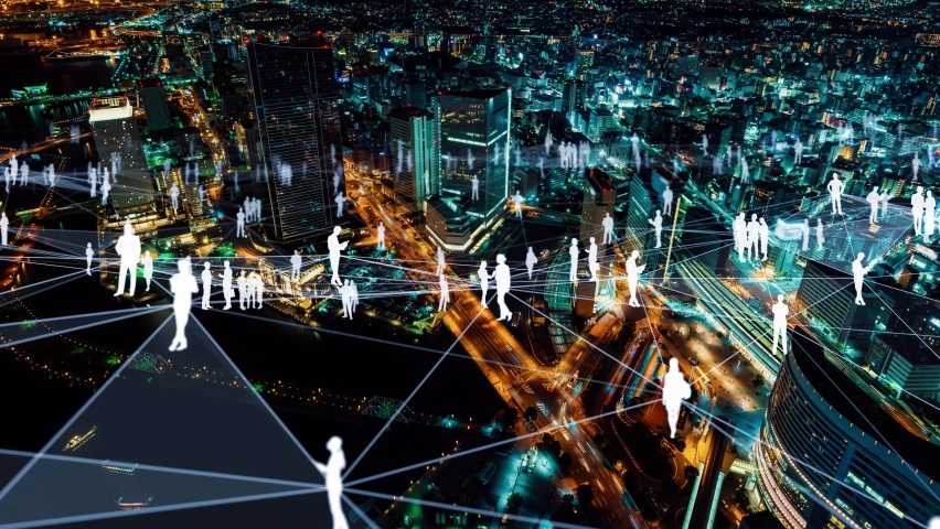 People Network Concept. Group of Stock Footage Video (100% Royalty-free ...