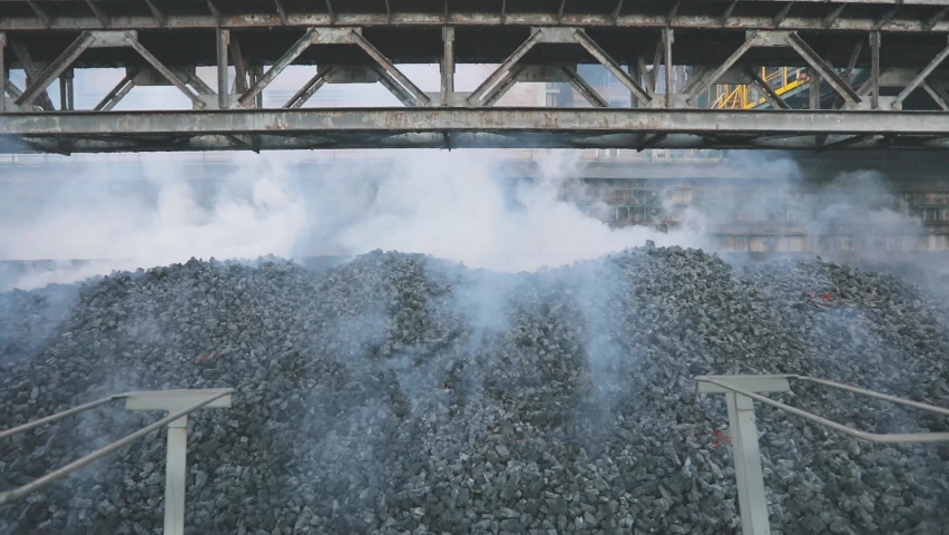 cooling coke oven coal after coking Stock Footage Video (100% Royalty ...