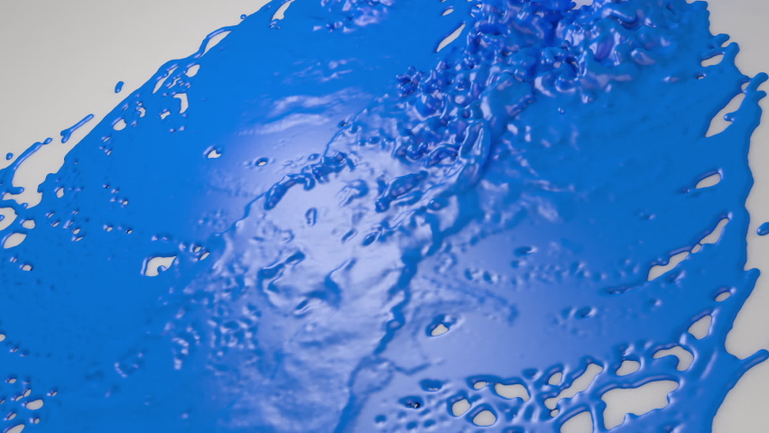 falling blue liquid on floor 3d Stock Footage Video (100% Royalty-free ...