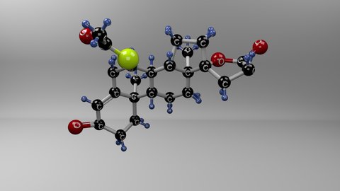 Spironolactone Molecule Molecular Structure Aldactone Corticosteroid ...
