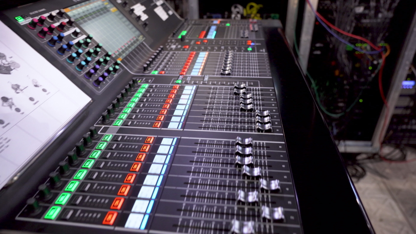 large production sound board outdoor live Stock Footage Video (100% ...