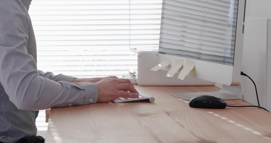 Close-up Employee Typing On Keyboard Stock Footage Video (100% Royalty ...